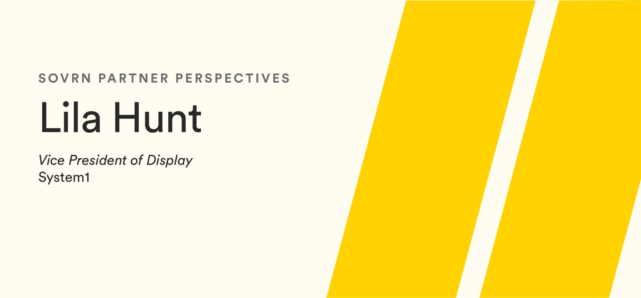 Steering Committee Spotlight: Insights from Lila Hunt - Sovrn, Inc.